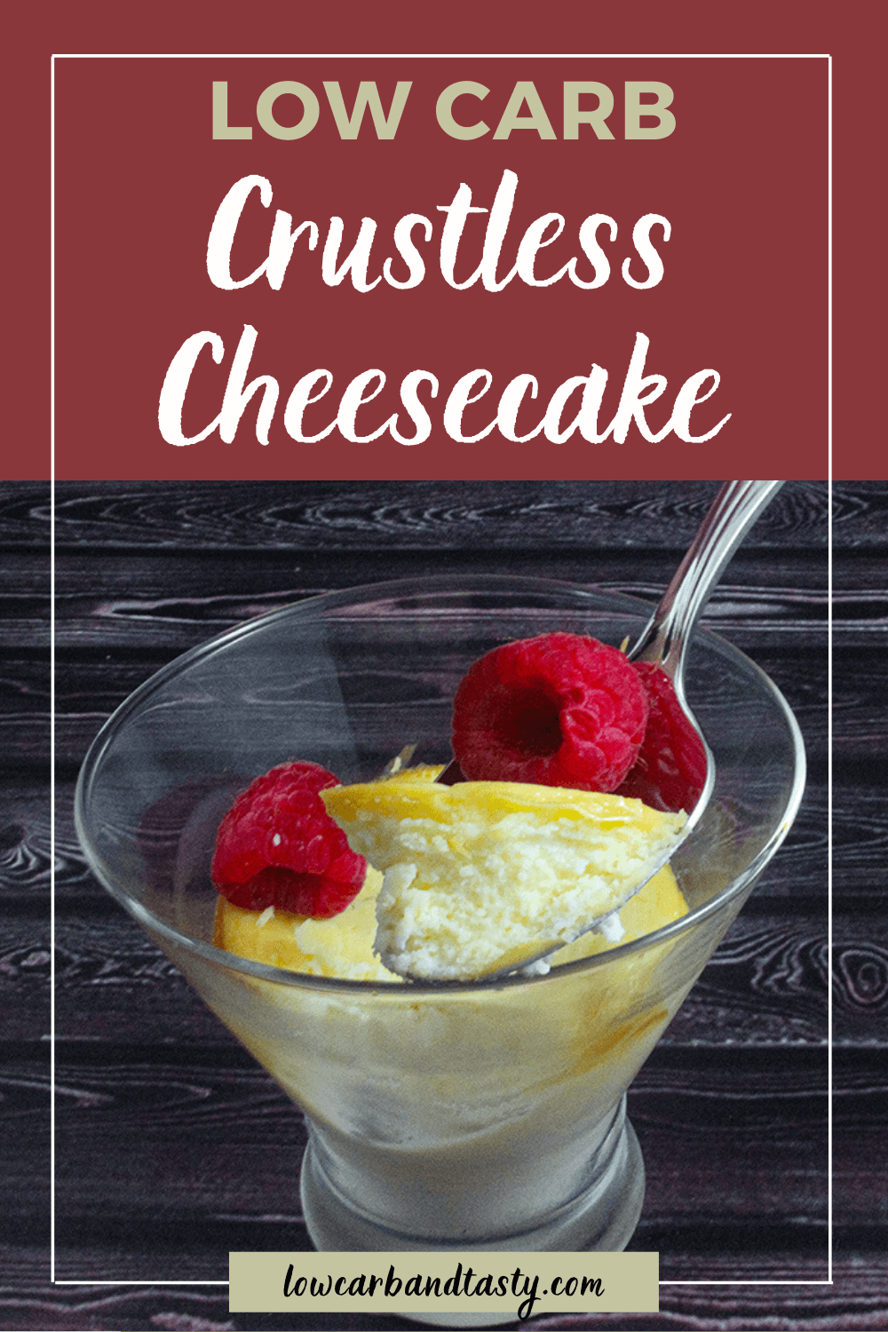 Low Carb Mini Crustless Cheesecake